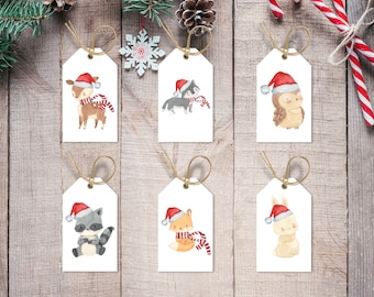 Printable Birthday Gift Tag / Instant Download / Animal Gift Tags - Etsy