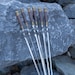 6 Piece Premium 2mm Blade Skewer '' the Sea " Set | High-quality BBQ ...