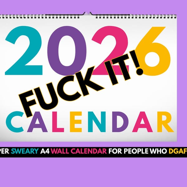 Rude Calendar 2026 - Etsy UK