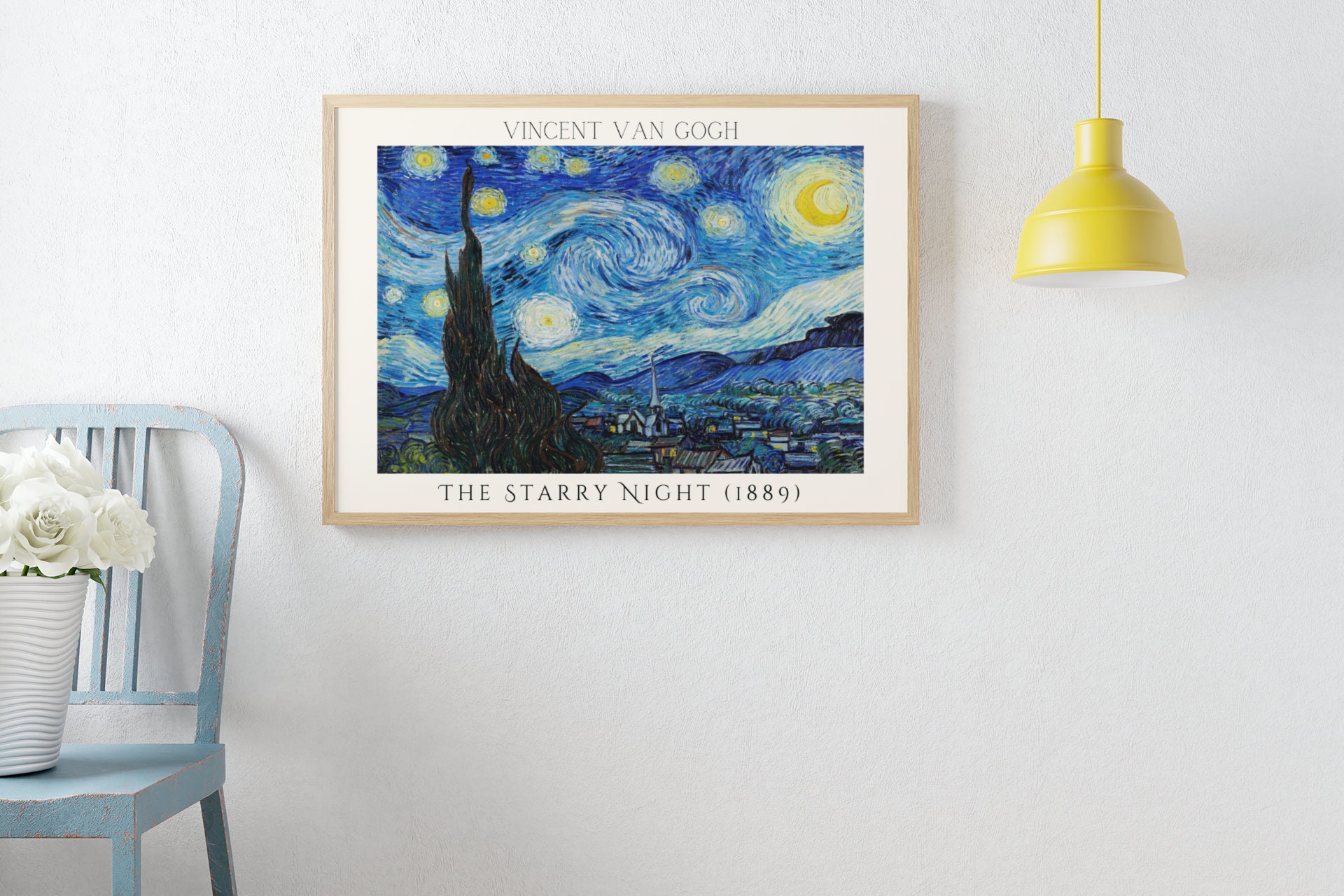 Vincent Van Goghs the Starry Night Printable Famous Art - Etsy