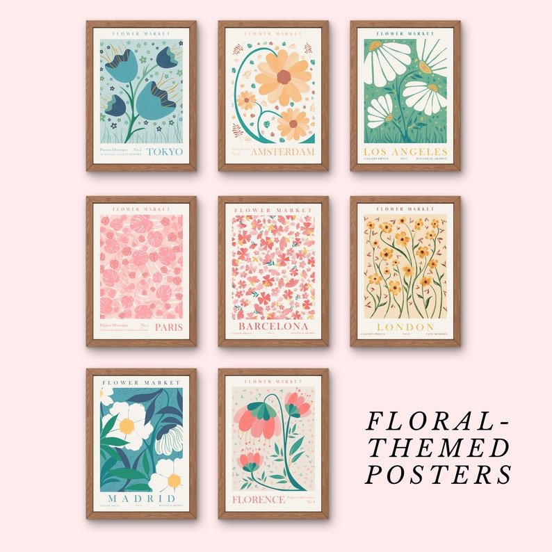 Gallery Collection Trendy Art Prints 20 Printable Posters Exhibition ...