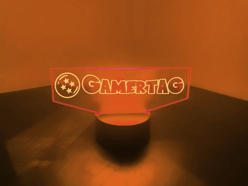 DBZ Custom Gamertag LED Sign - Etsy