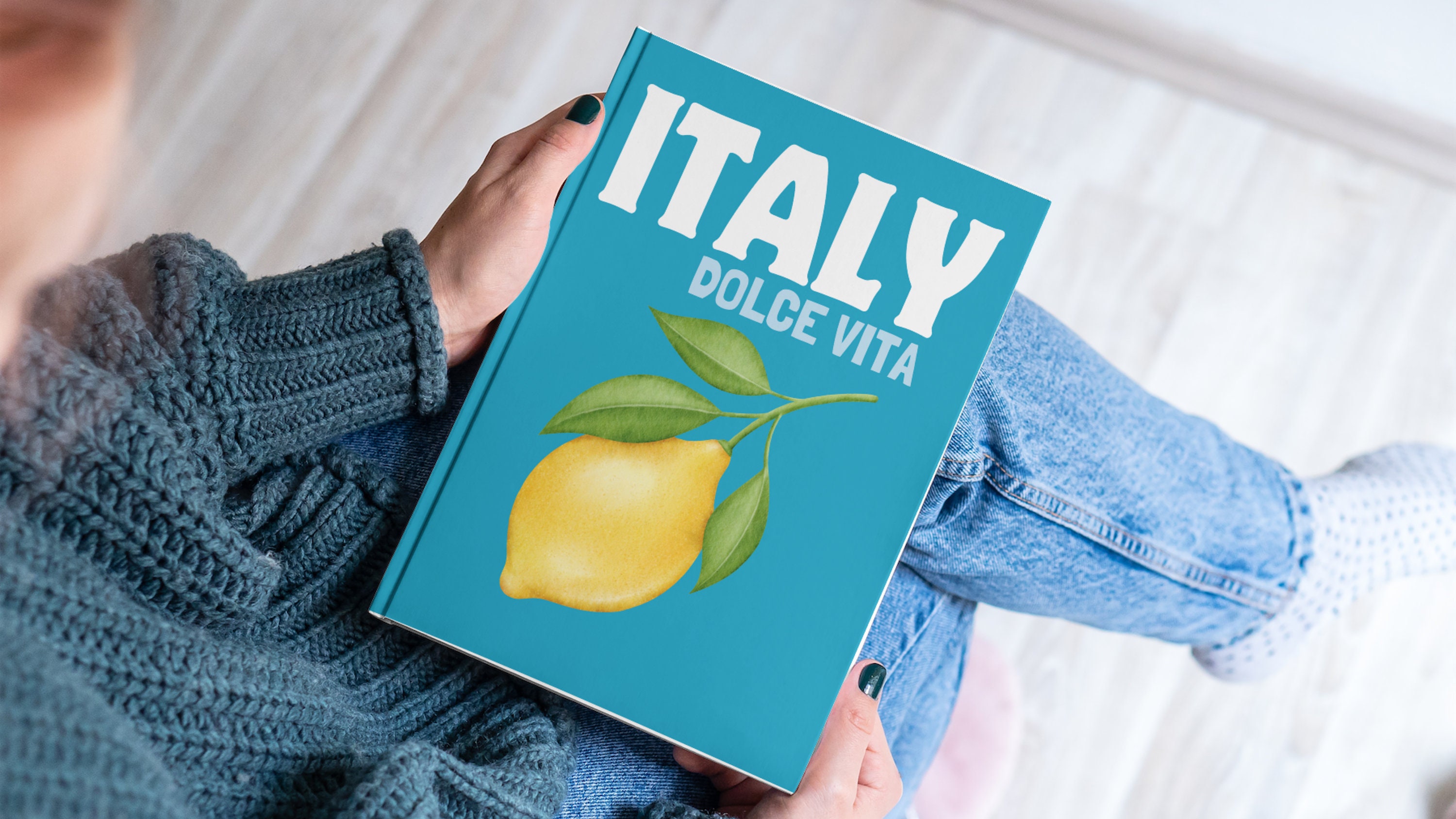 Editable Designer Digital Travel Photobook Cover ITALY for DIY Coffee ...