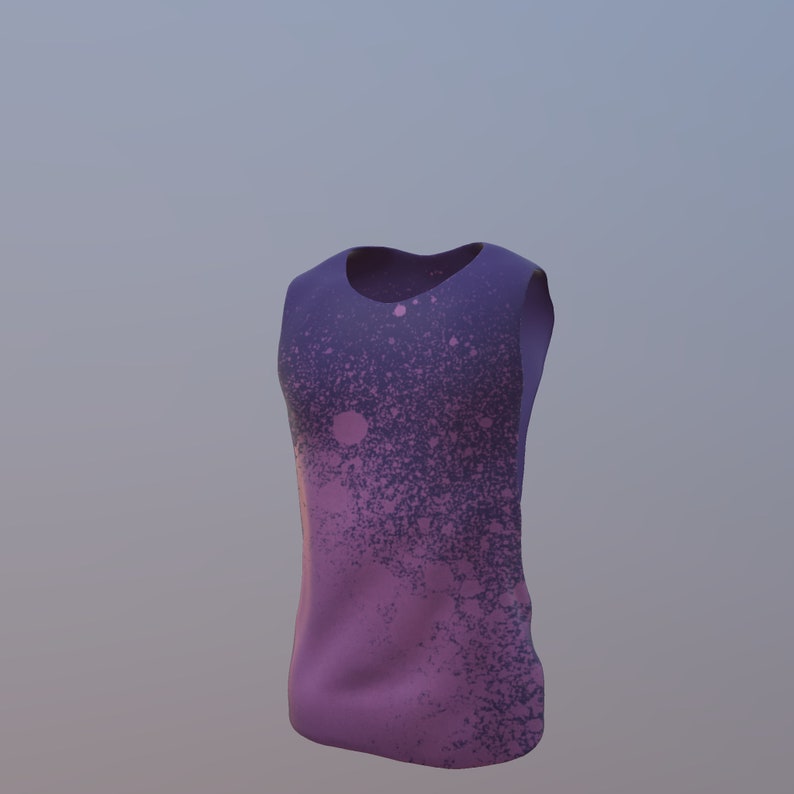 4 Procreate Gym Top 3D Models | Low Poly Bundle 3D Mockup | Procreate ...