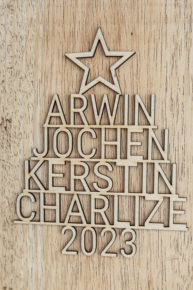 Tannenbaum / Weihnachtsbaum mit Namen / Personalisiert aus - Etsy.de