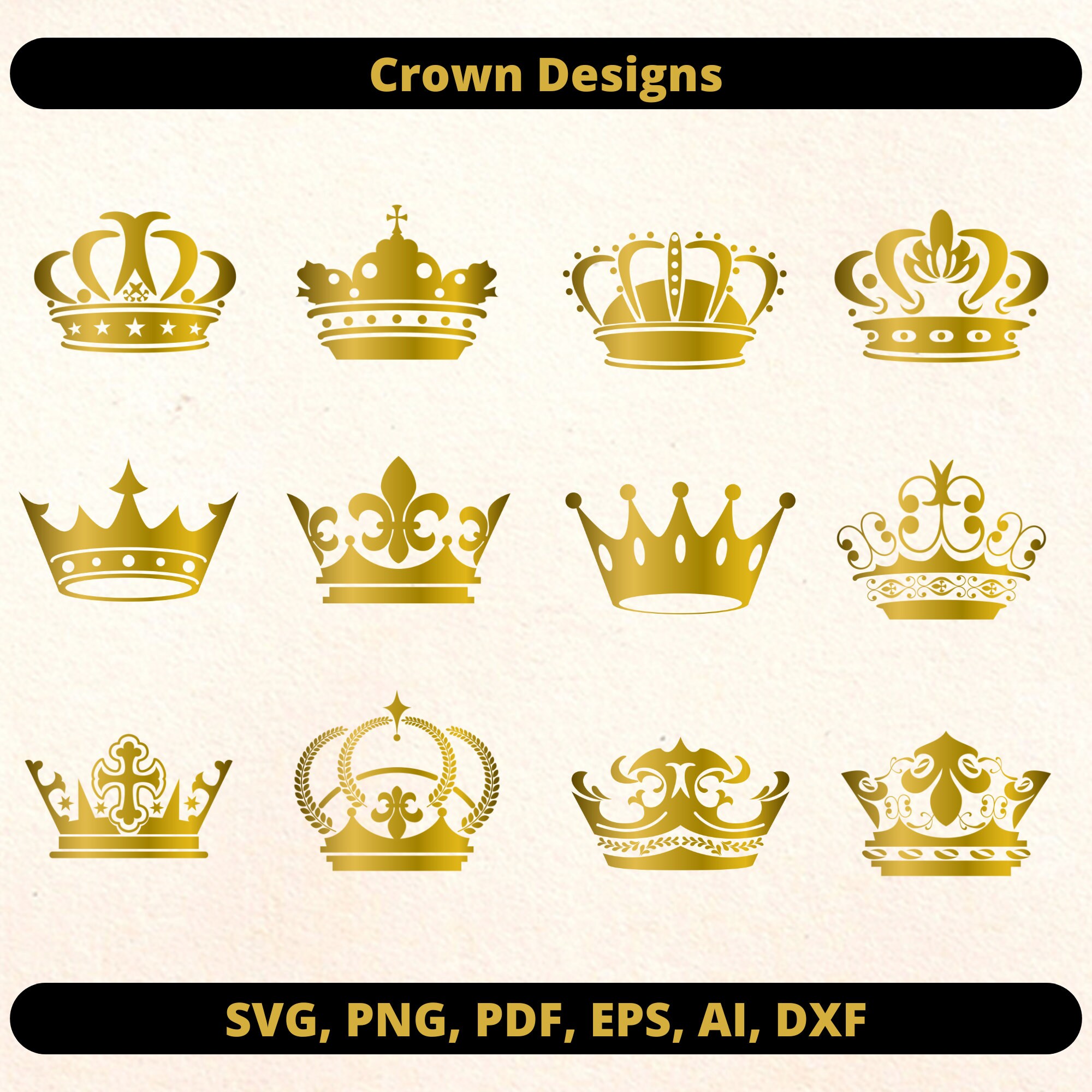 Crown SVG Bundle Crown Svg Tiara Svg Queen Tiara Svg - Etsy Singapore