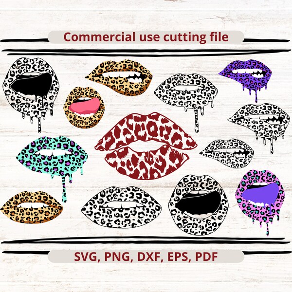 Distressed Lips Svg - Etsy
