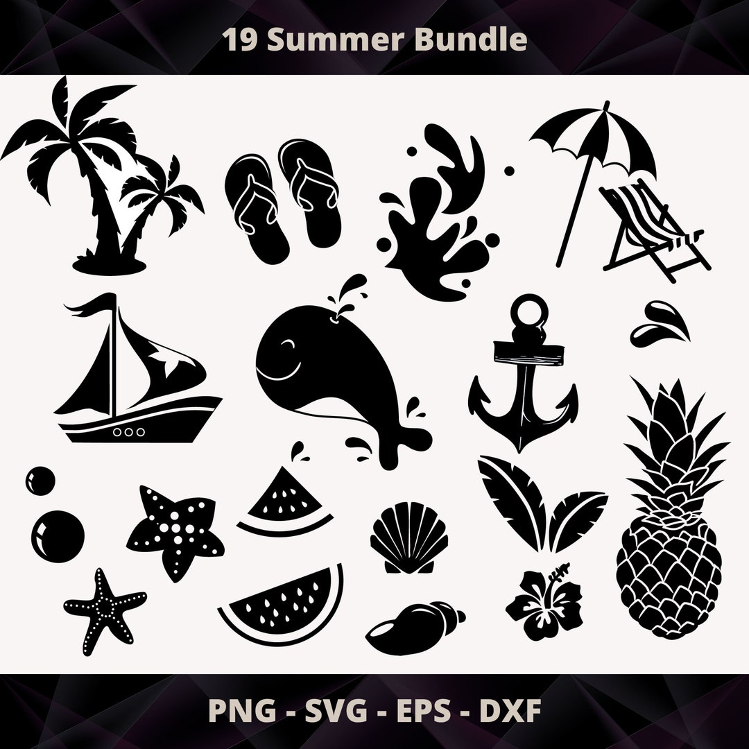 Summer Beach Bundle SVG Beach Svg Bundle Summertime Funny - Etsy