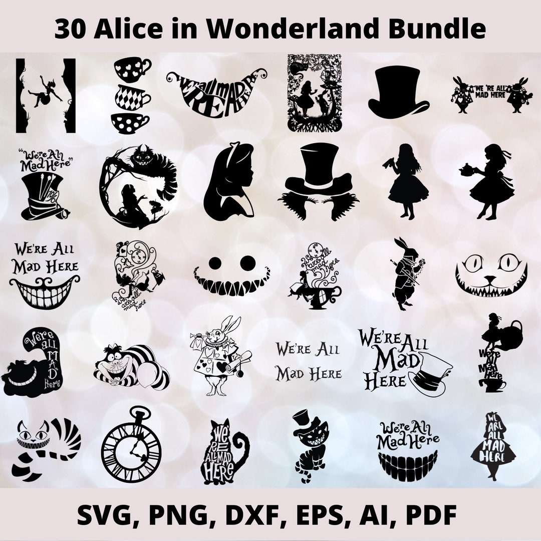 Alice in Wonderland SVG, Alice svg, Princess svg, Wonderland, Queen of ...