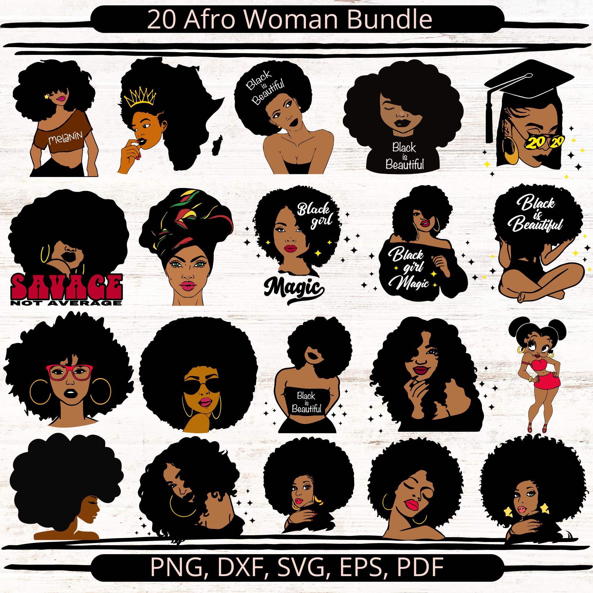 Afro Woman SVG Bundle Afro Queen Svg Afro Lady Svg afro - Etsy México Afro Woman SVG Bundle Afro Queen Svg Afro Lady Svg afro - Etsy México