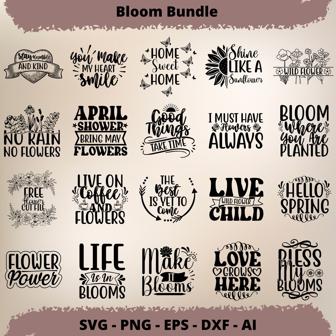 Spring Bundle SVG Bundle Spring Shirt SVG for Cricut - Etsy