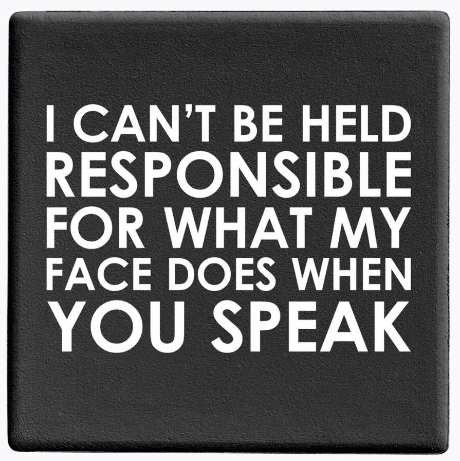 Coasters Hilarious Coasters Set Sassy Quotes and Snarky Sayings for ...