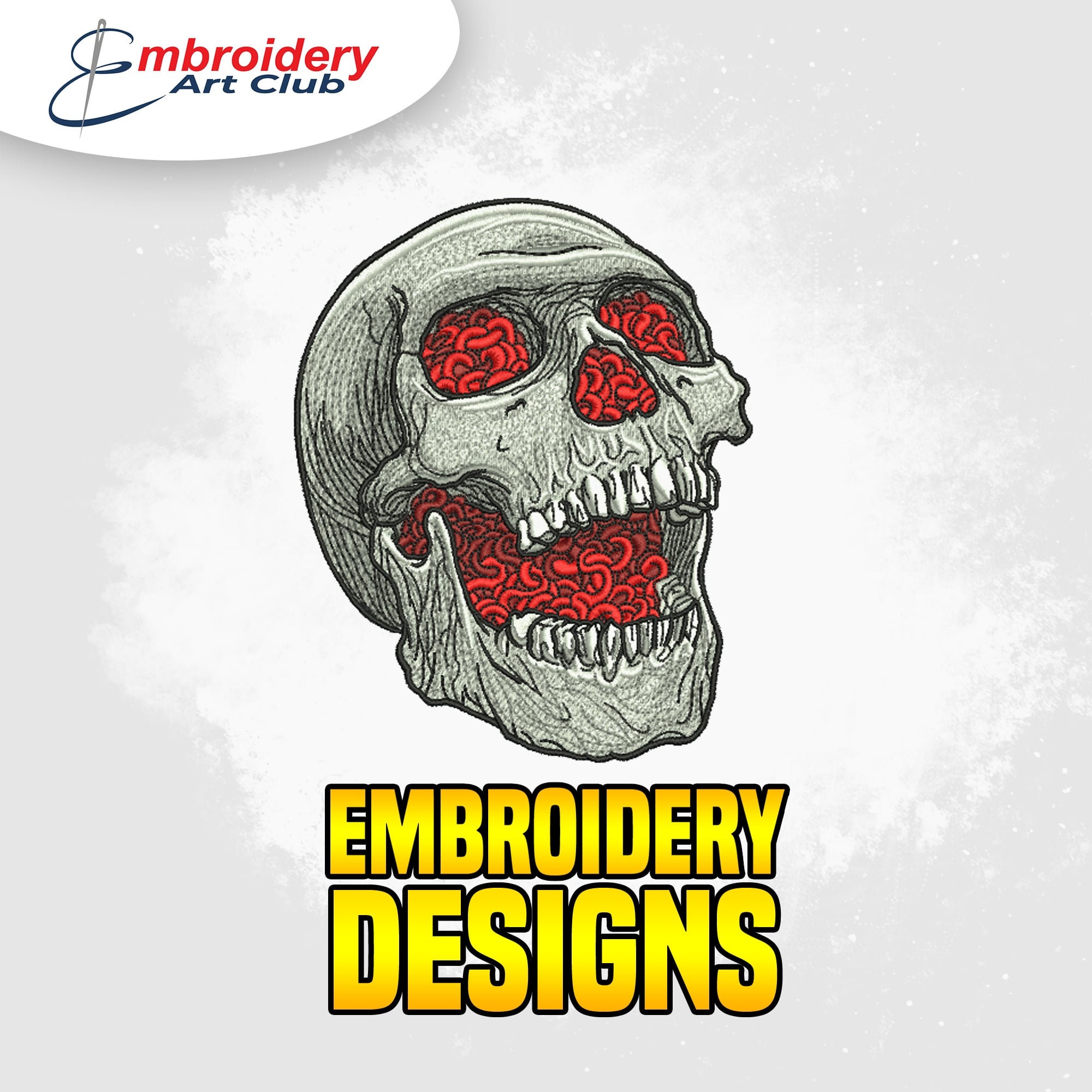 Roundworms Skull Embroidery Designs Skull Machine Embroidery Halloween ...
