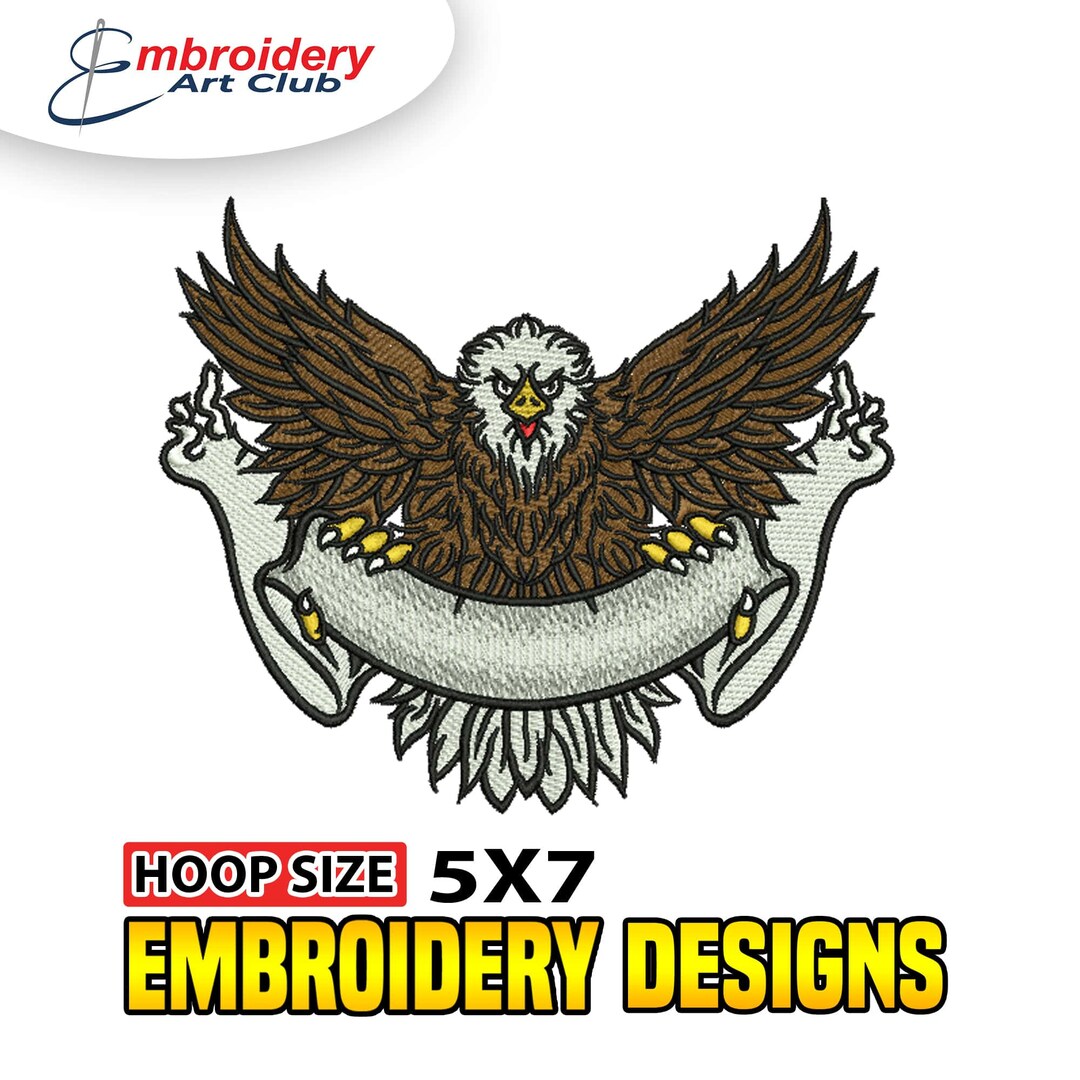 Patriotic American Eagle Embroidery Designs for T-shirt Digital File - Etsy