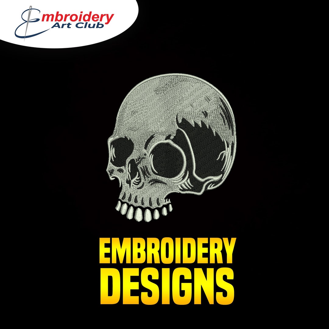 Skull Embroidery Designs | Skull Machine Embroidery Designs Digital ...