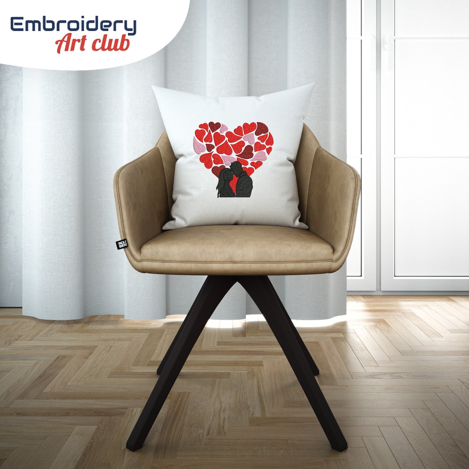 Romantic Couple Embroidery Designs Heart Embroidery Designs T Shirt ...