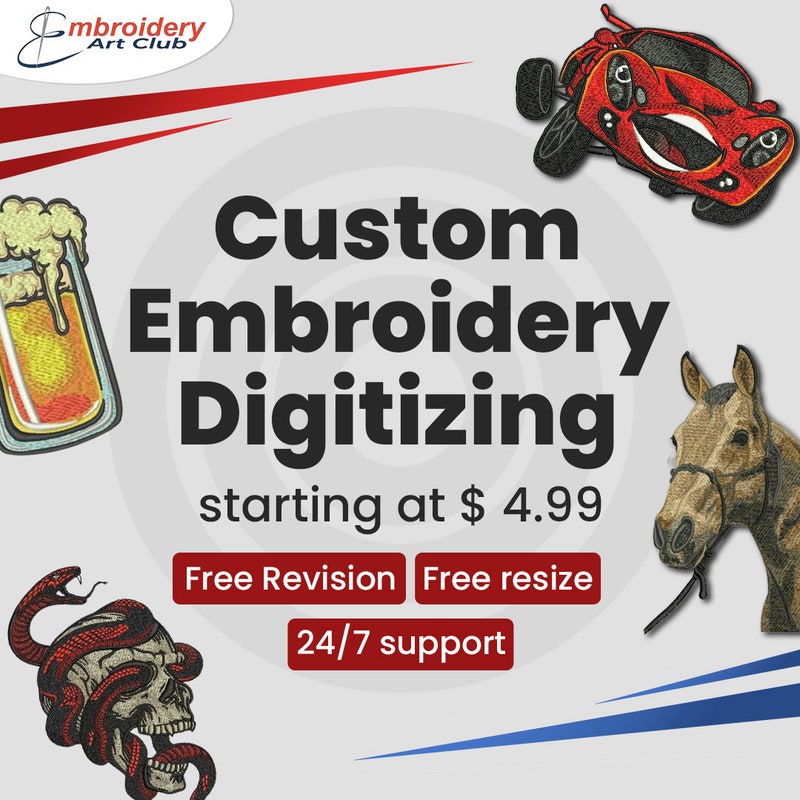 Digitized Embroidery - Etsy