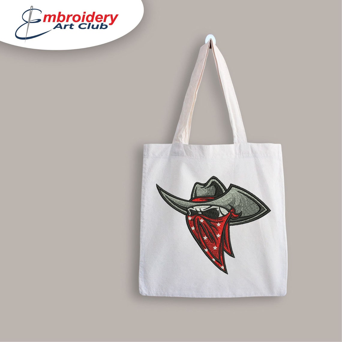 Bandit Skull Embroidery Designs Skull Embroidery - Etsy