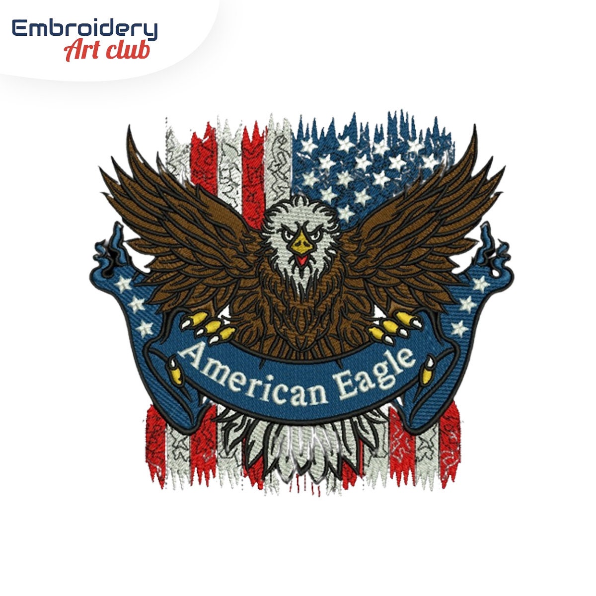 American Eagle Embroidery Designs Eye Catching Eagle T Shirt - Etsy