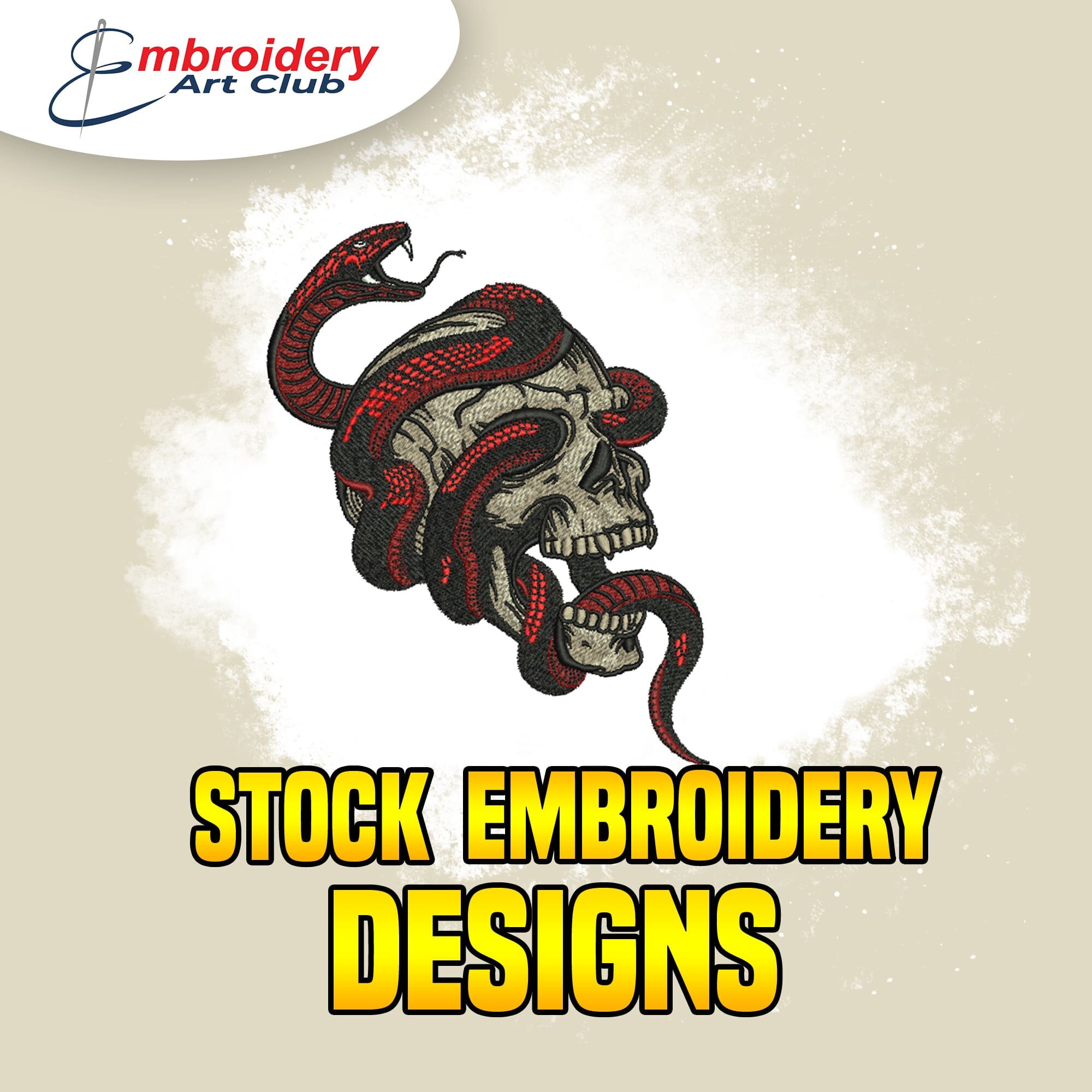 Red Snake Skull Embroidery Designs Skull Machine Embroidery - Etsy