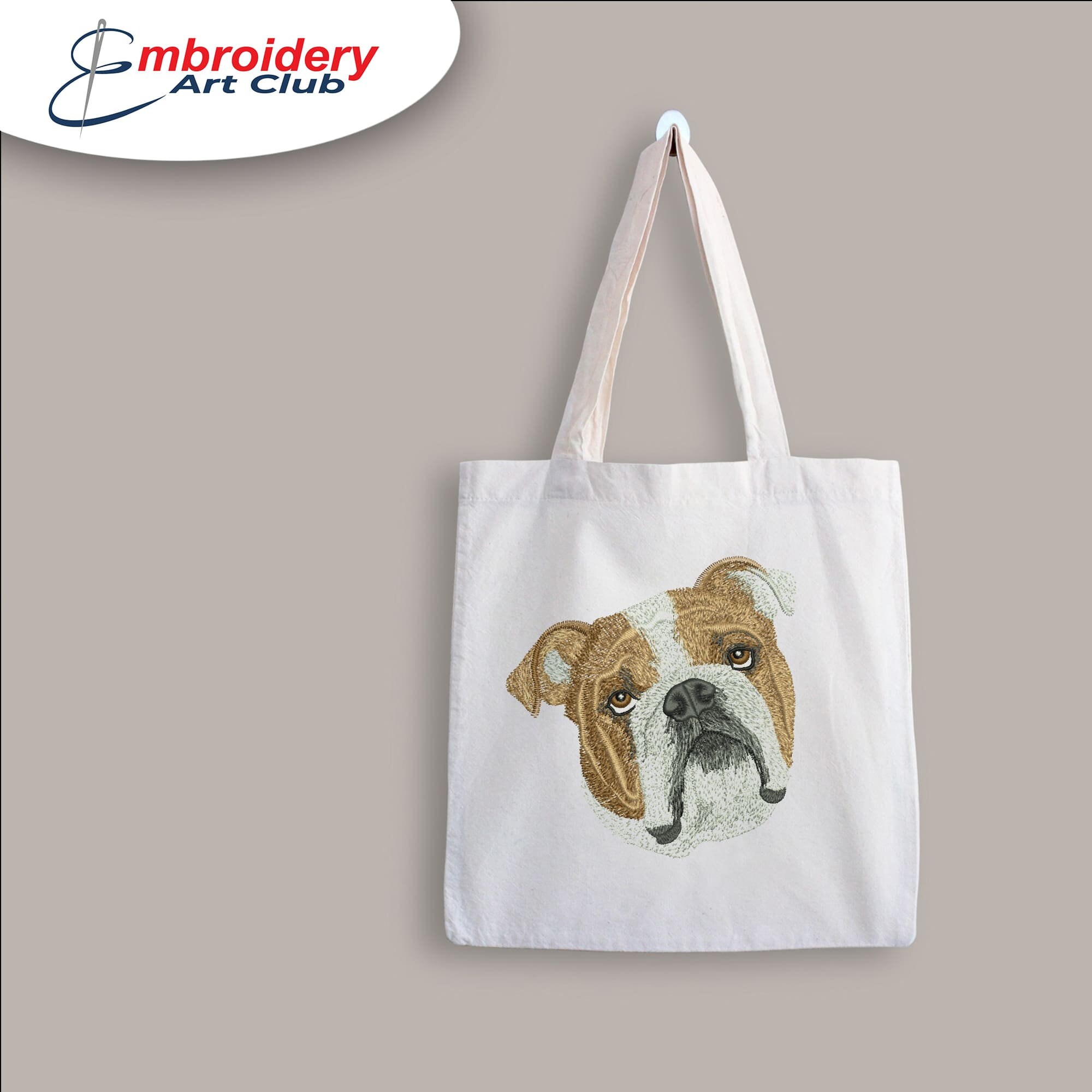 Bulldog Embroidery Designs Realistic Dog Animal Design English Bulldog ...
