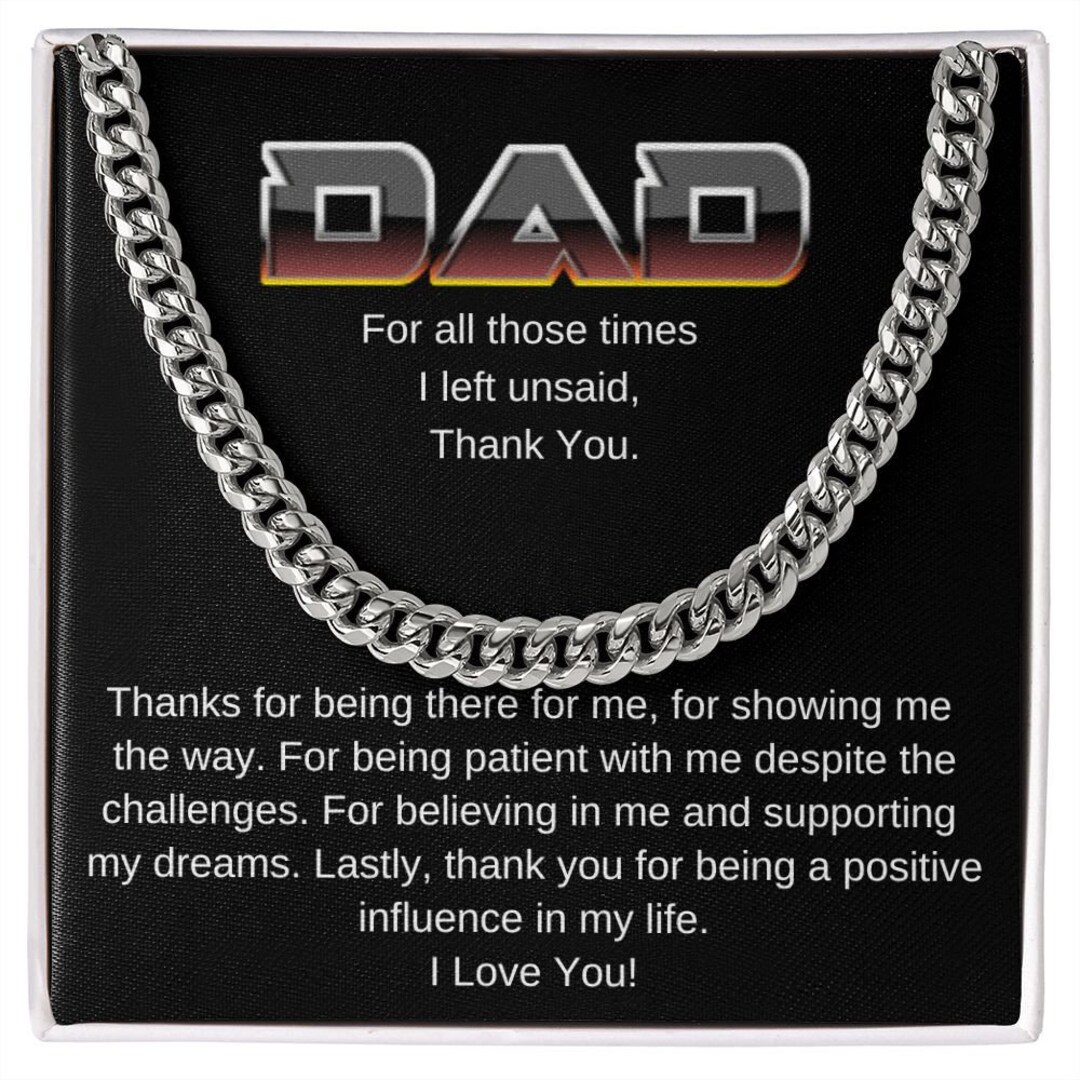 Father's Day Necklace, Necklaces for Dad, Fathers Day Gifts, Gifts for ...