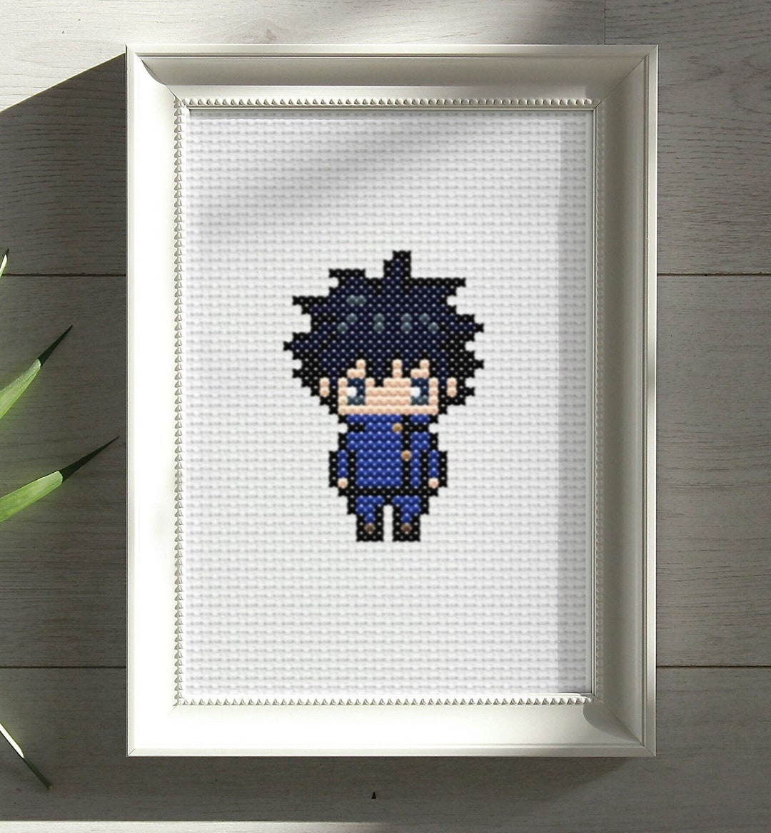 Megumi Fushiguro JJK Cross Stitch Pattern Pixel Art Kawaii Gift Idea ...