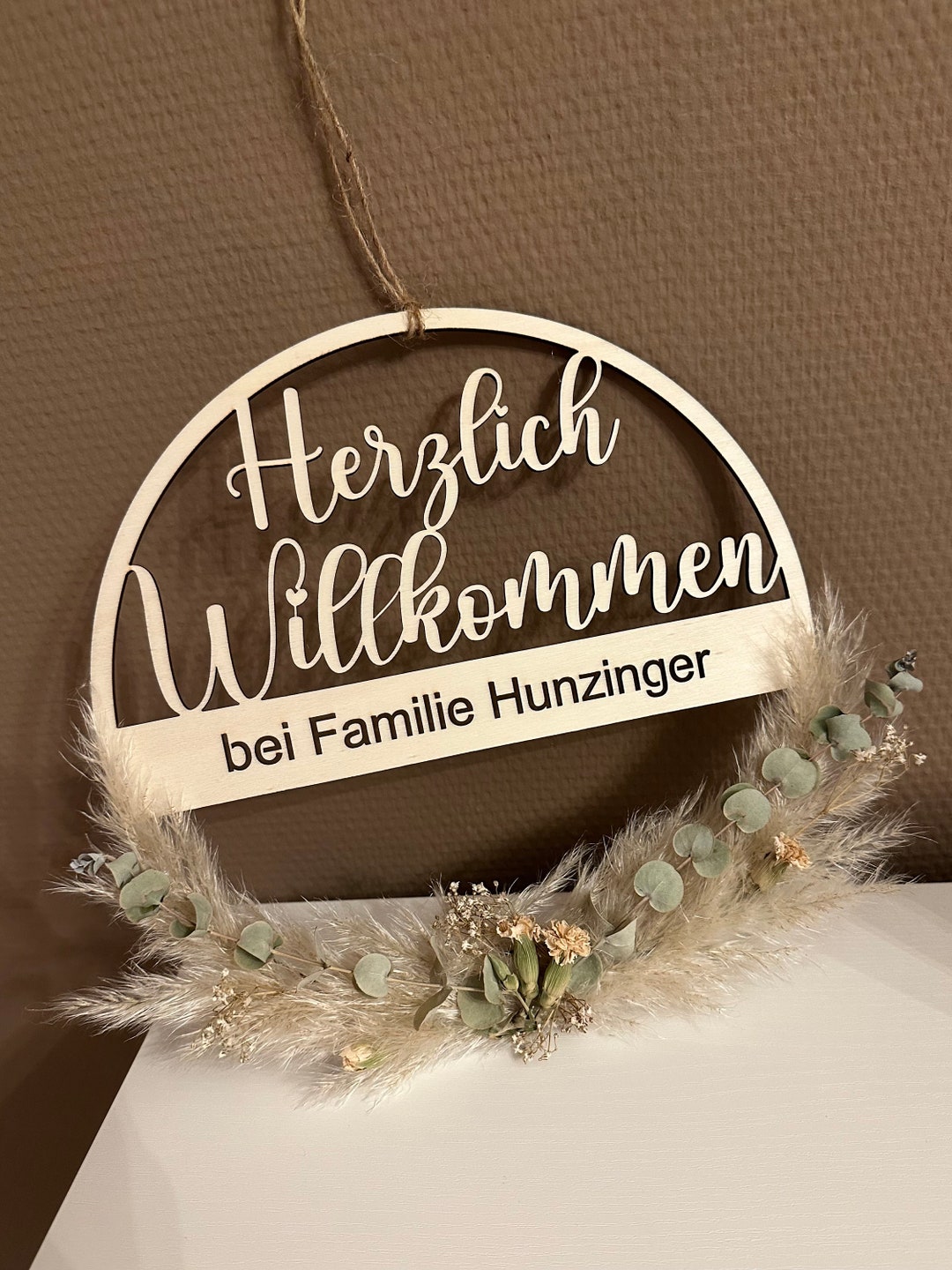 Willkommensschild Aus Holz