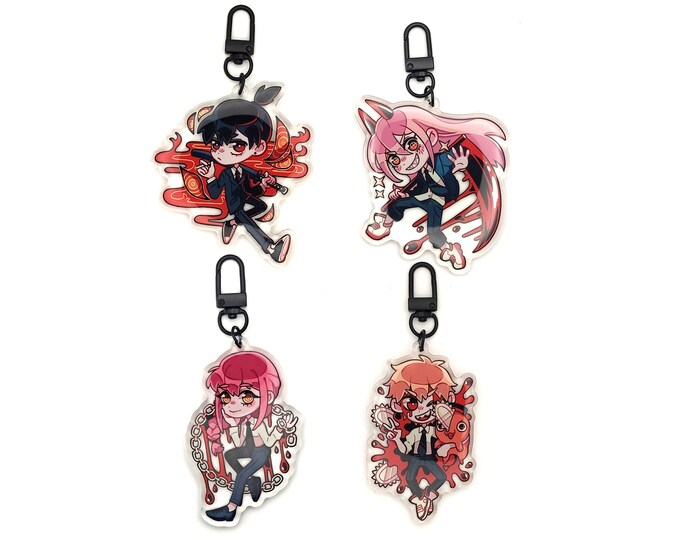 CSM Denji, Makima,power,aki KEYCHAINS - Etsy