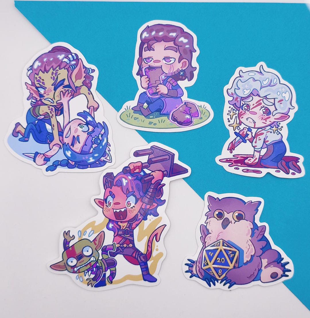 BG3 - Stickers - Etsy