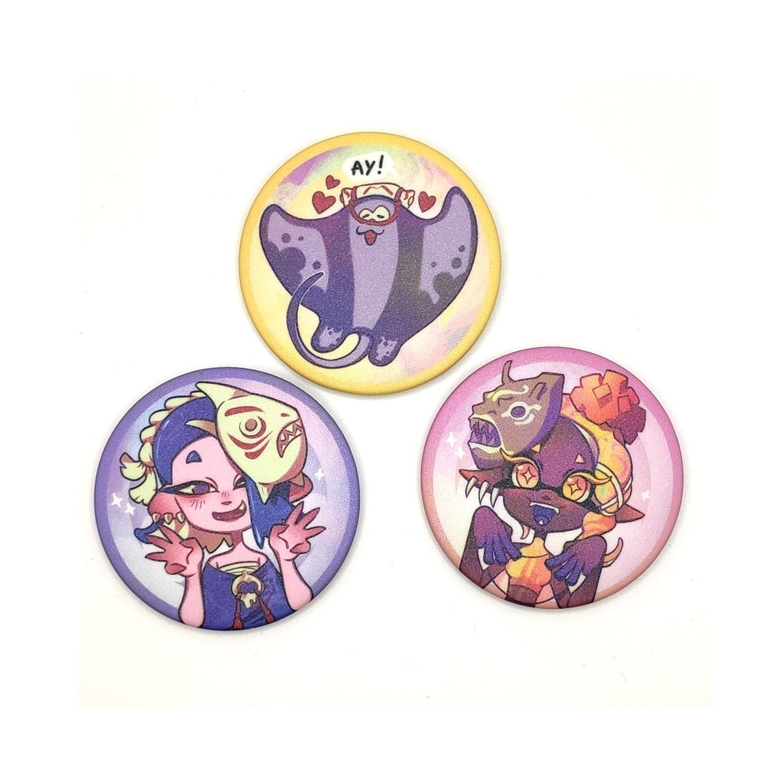 SPLATOON Deep Cut BUTTON PINS - Etsy Australia