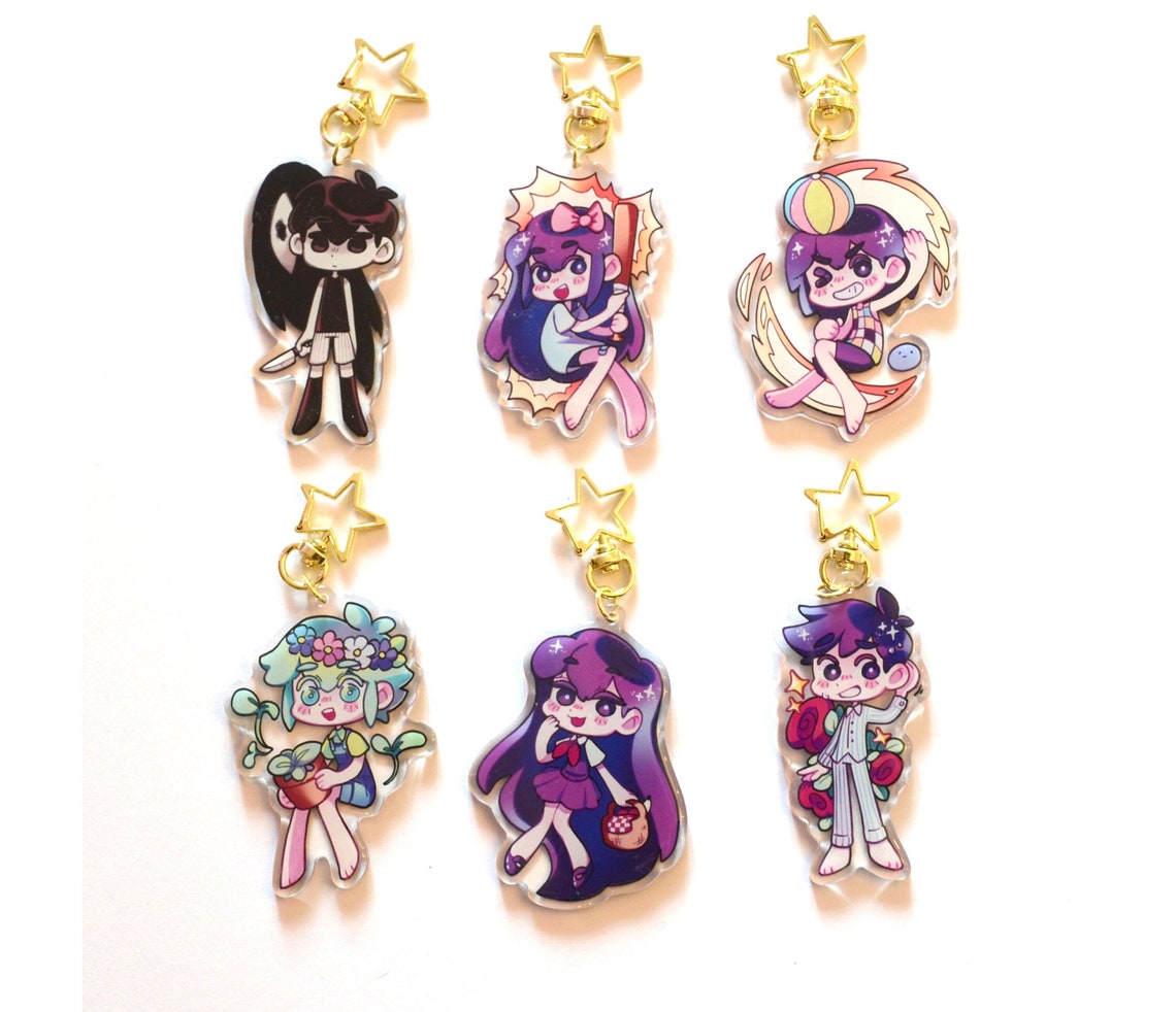 OMORI KEYCHAINS Double Face - Etsy
