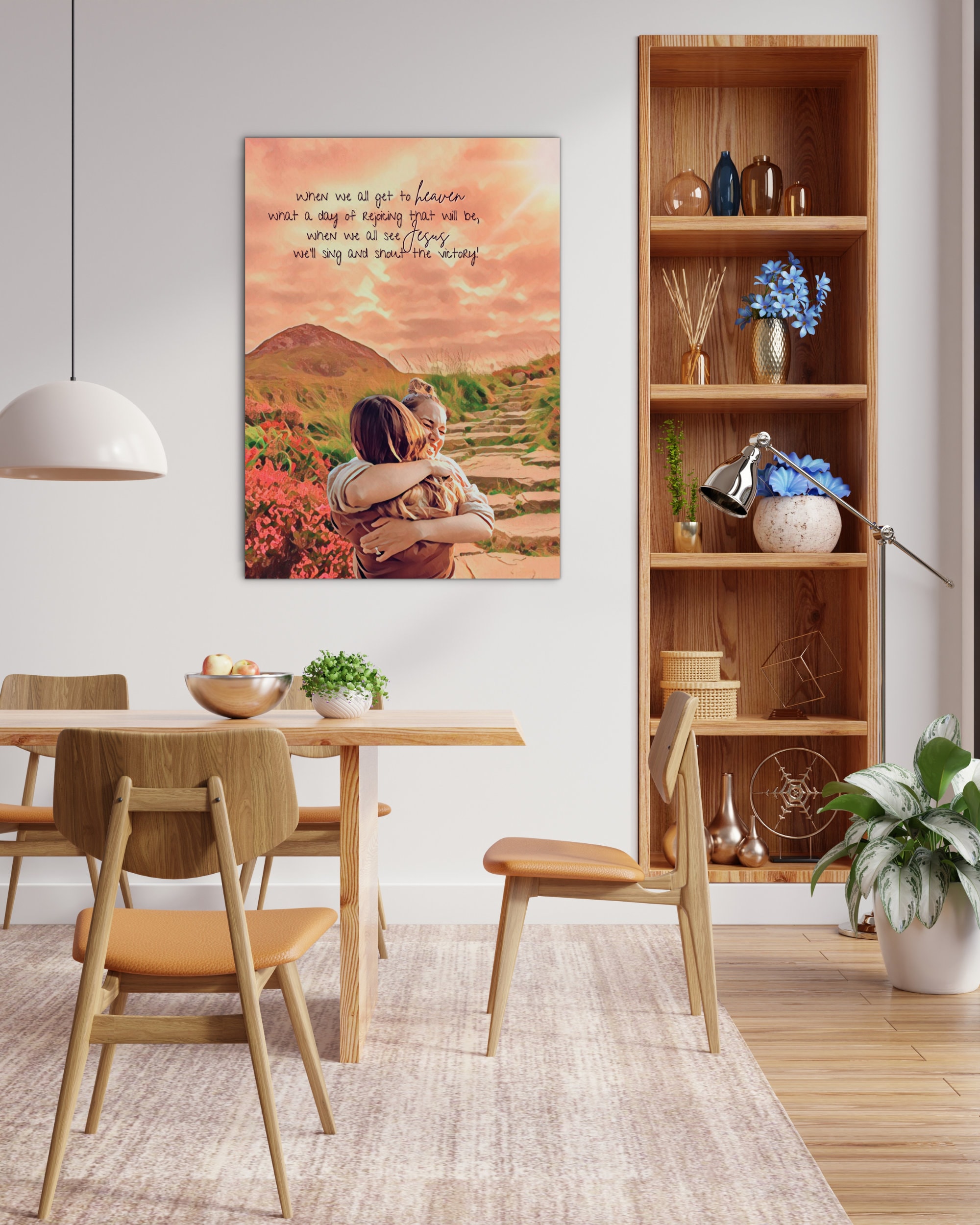 When We All Get to Heaven Watercolor Christian Painting | First Day in ...