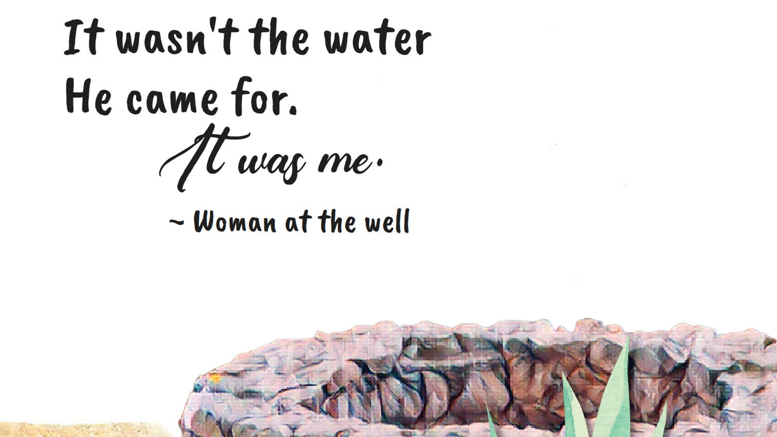 Woman at the Well - Gold | Christian Wall Art | Digital Print | Bible ...