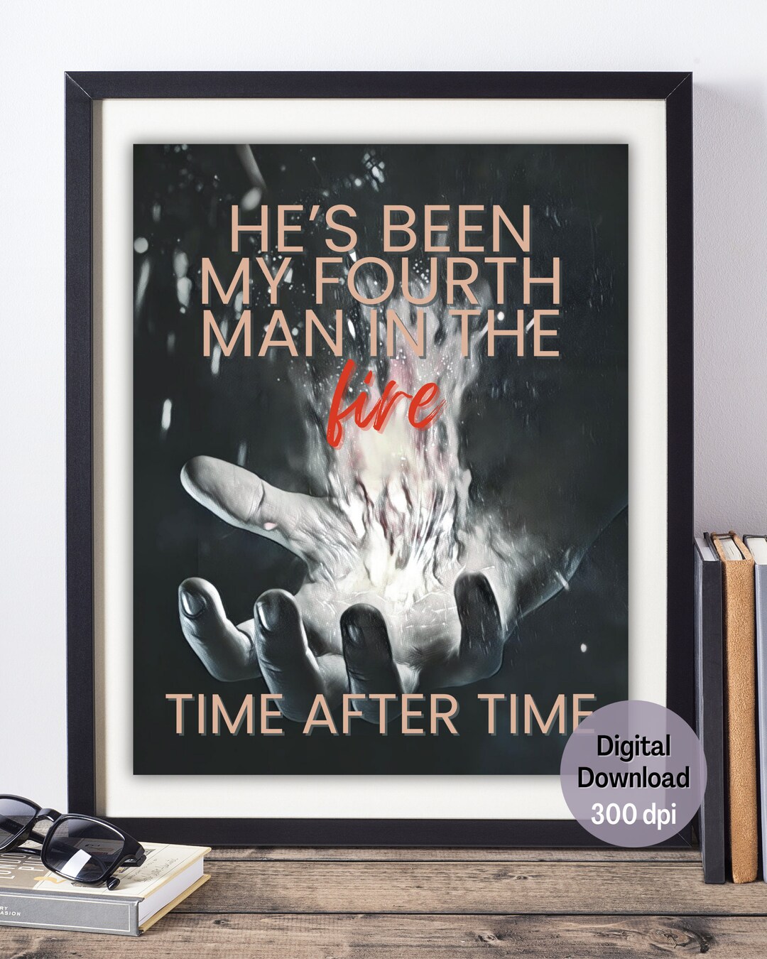 Fourth Man in the Fire Christian Wall Art | Canvas Like Print ...
