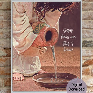 Jesus Loves Me This I Know | Christian Wall Art | Sunday School Song ...