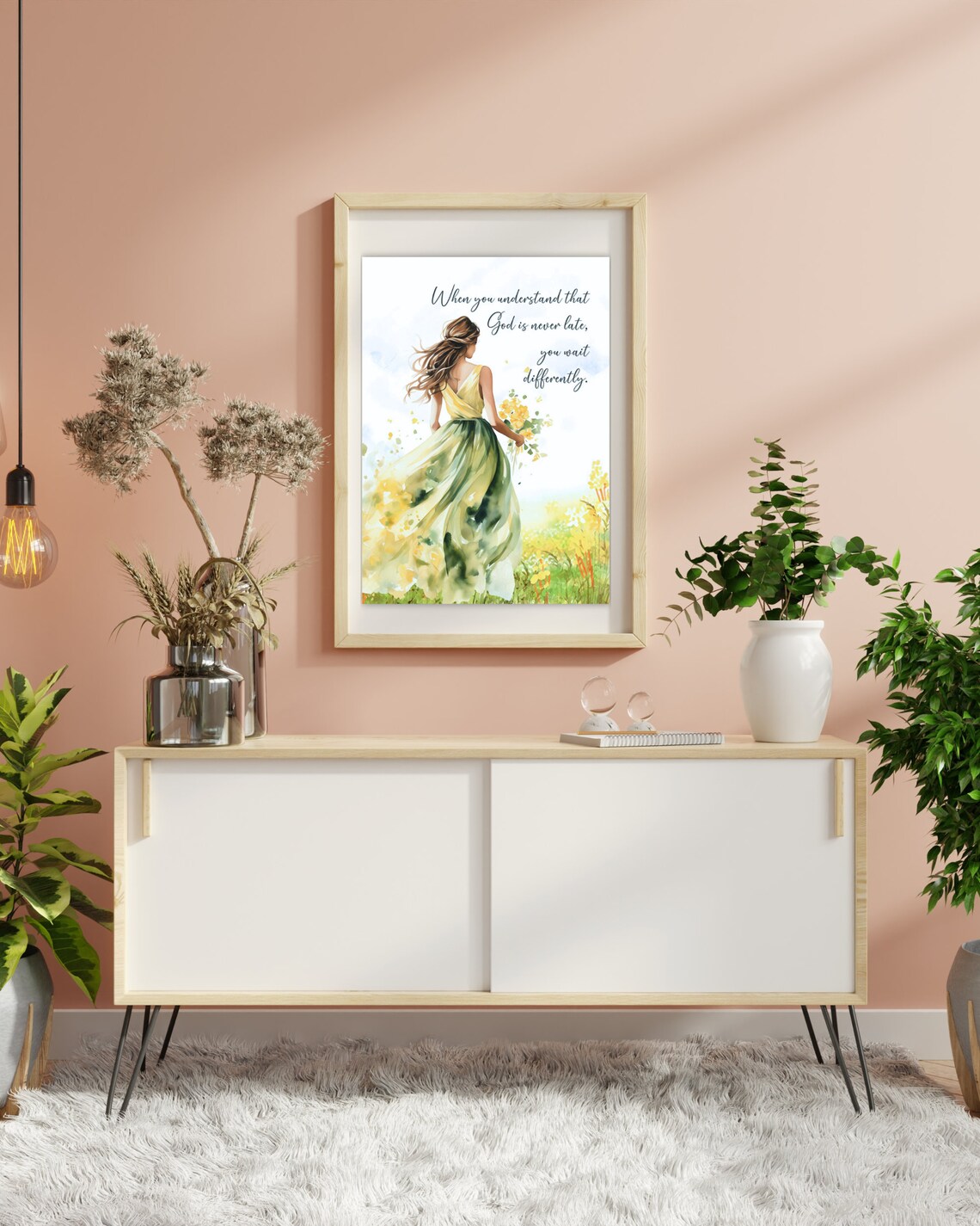 You Wait Differently Christian Wall Art Bible Verse Painting Scripture ...