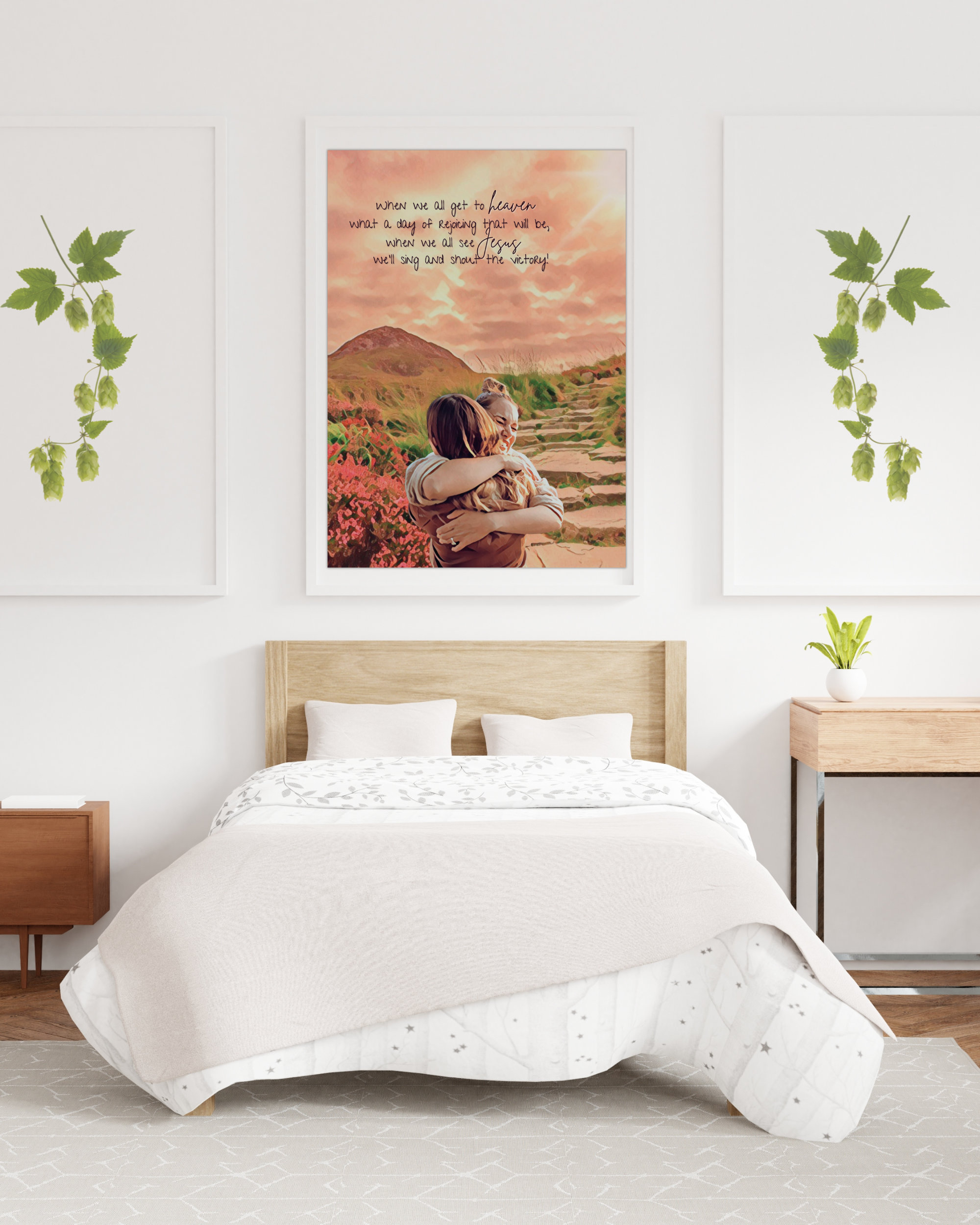 When We All Get to Heaven Watercolor Christian Painting | First Day in ...