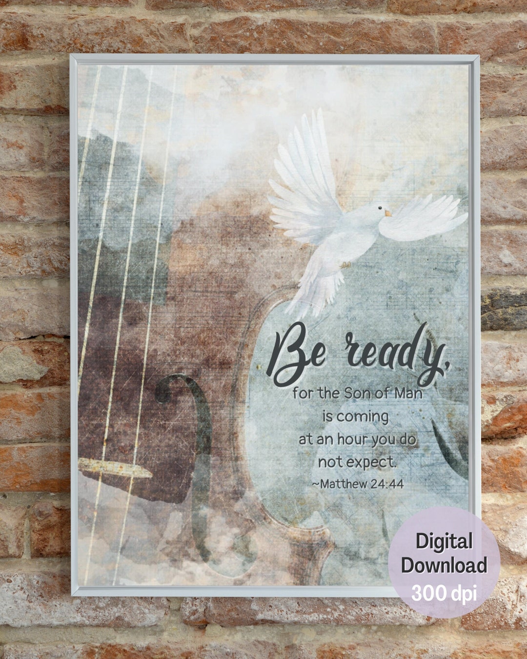 Be Ready End Times Printable | Prophetic Art | Christian Wall Art ...