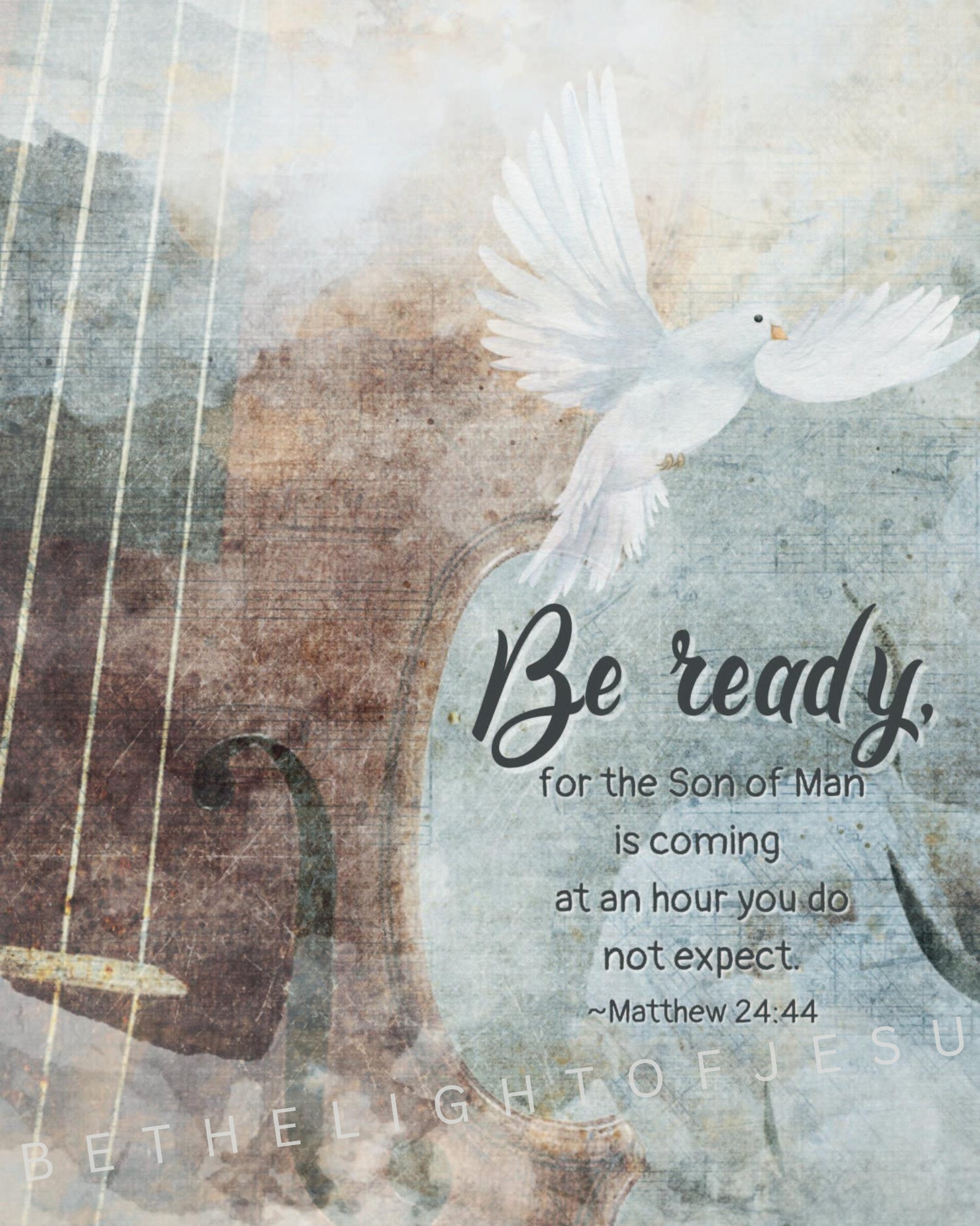 Be Ready End Times Printable Prophetic Art Christian Wall Art Bible ...