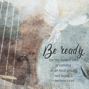 Be Ready End Times Printable | Prophetic Art | Christian Wall Art ...