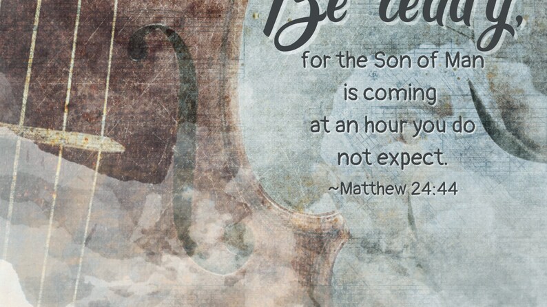 Be Ready End Times Printable | Prophetic Art | Christian Wall Art ...