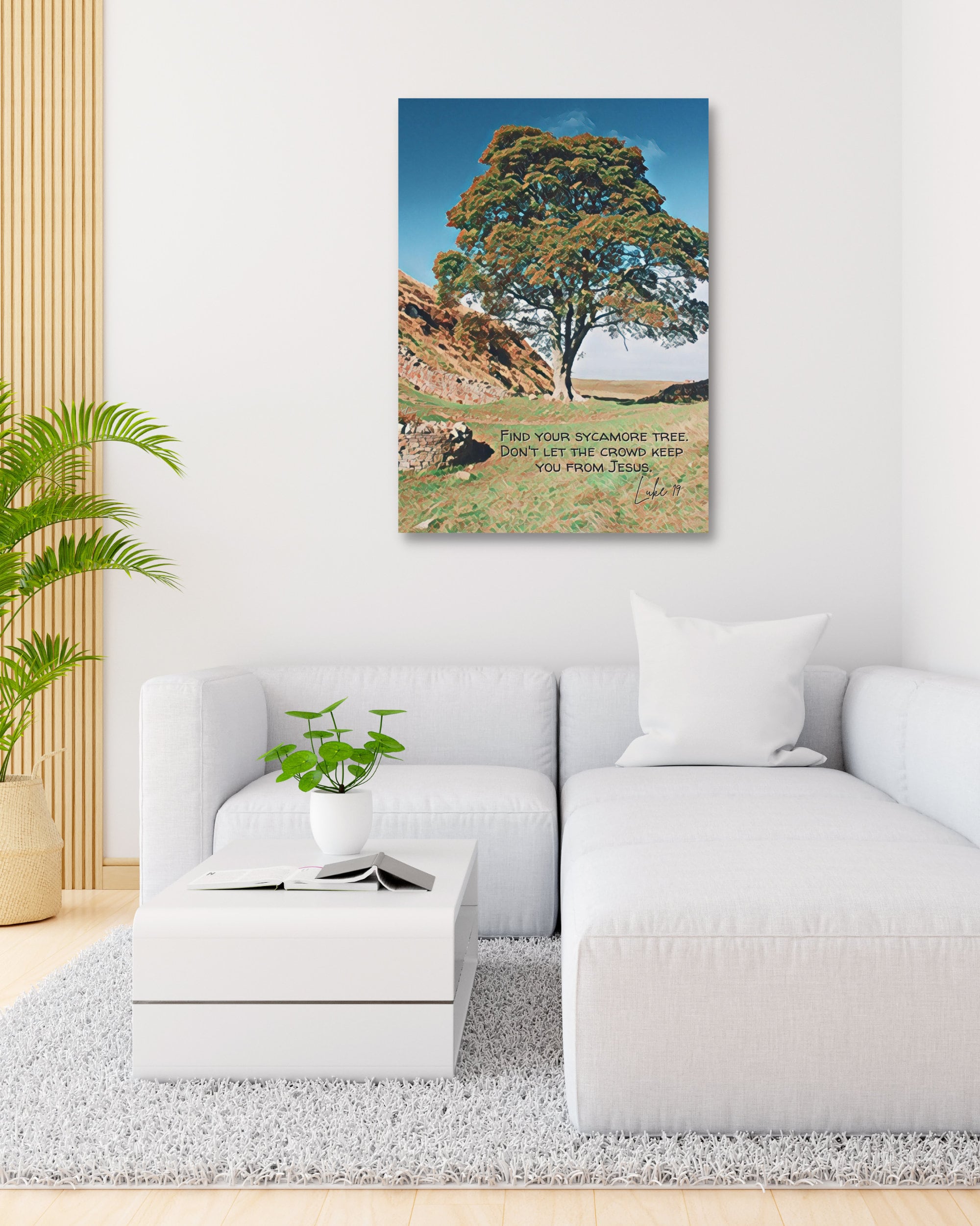 Find Your Sycamore Tree Christian Wall Art | One-of-a-kind Gift | Bible ...