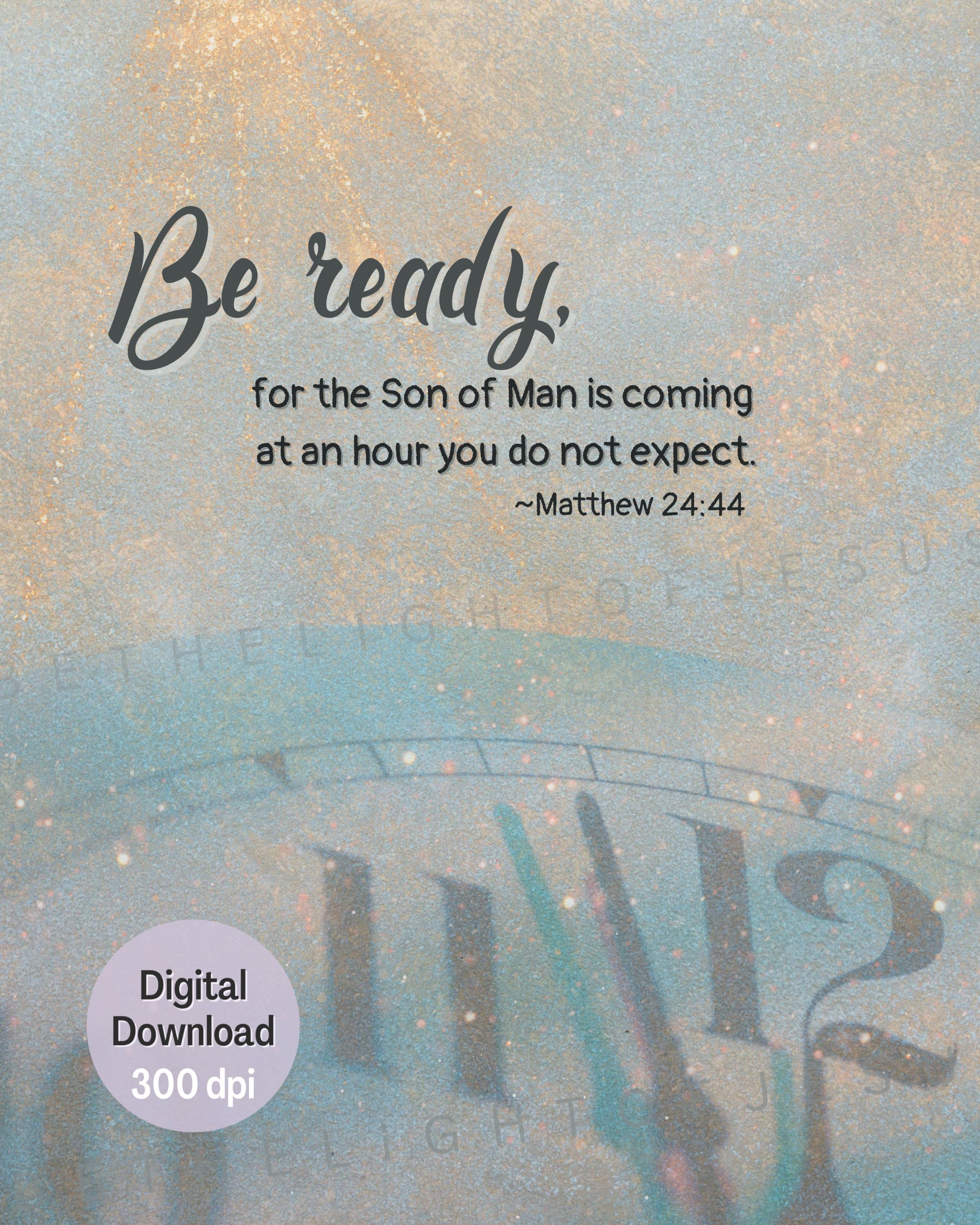 Be Ready Bible Prophecy Art End Times Print Rapture - Etsy