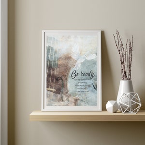 Be Ready End Times Printable | Prophetic Art | Christian Wall Art ...
