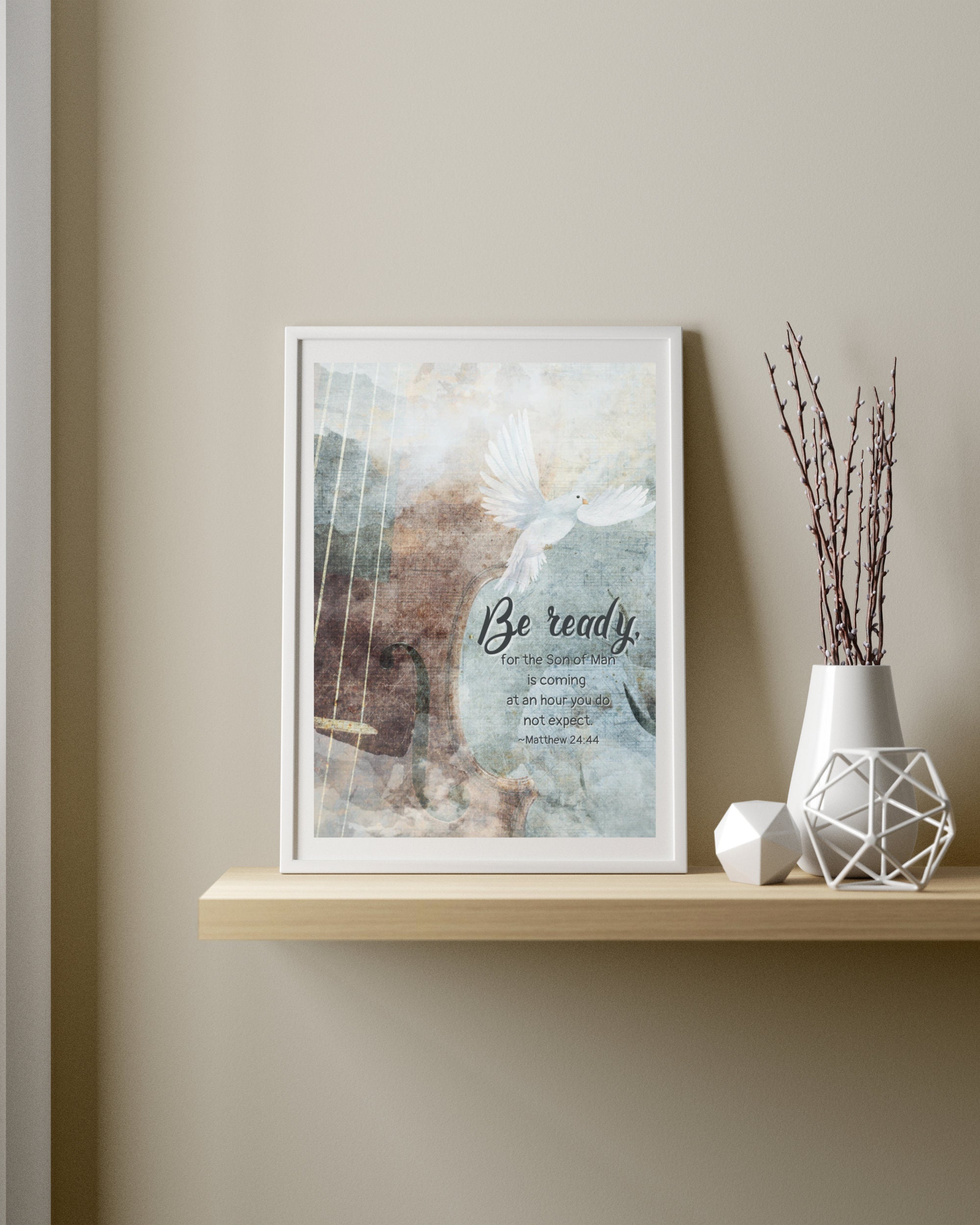 Be Ready End Times Printable | Prophetic Art | Christian Wall Art ...