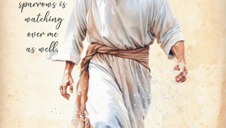 He Watches Over Me Christian Wall Art | Jesus and Lost Lamb Print | Eye ...