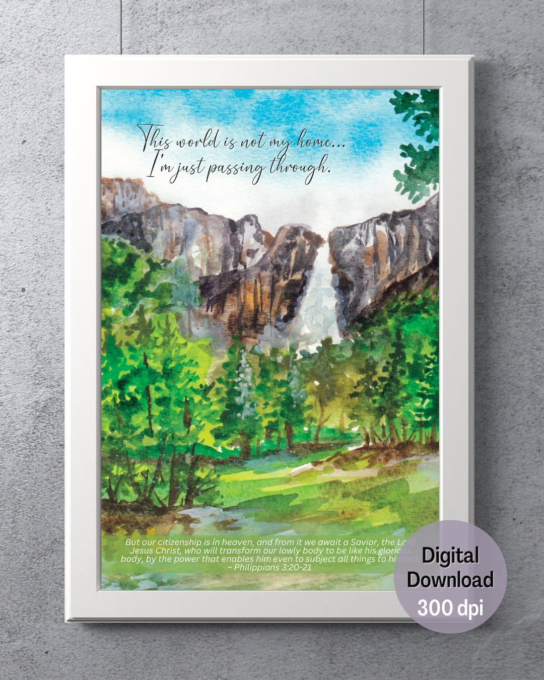 This World is Not My Home I'm Just Passing Through Christian Wall Art ...
