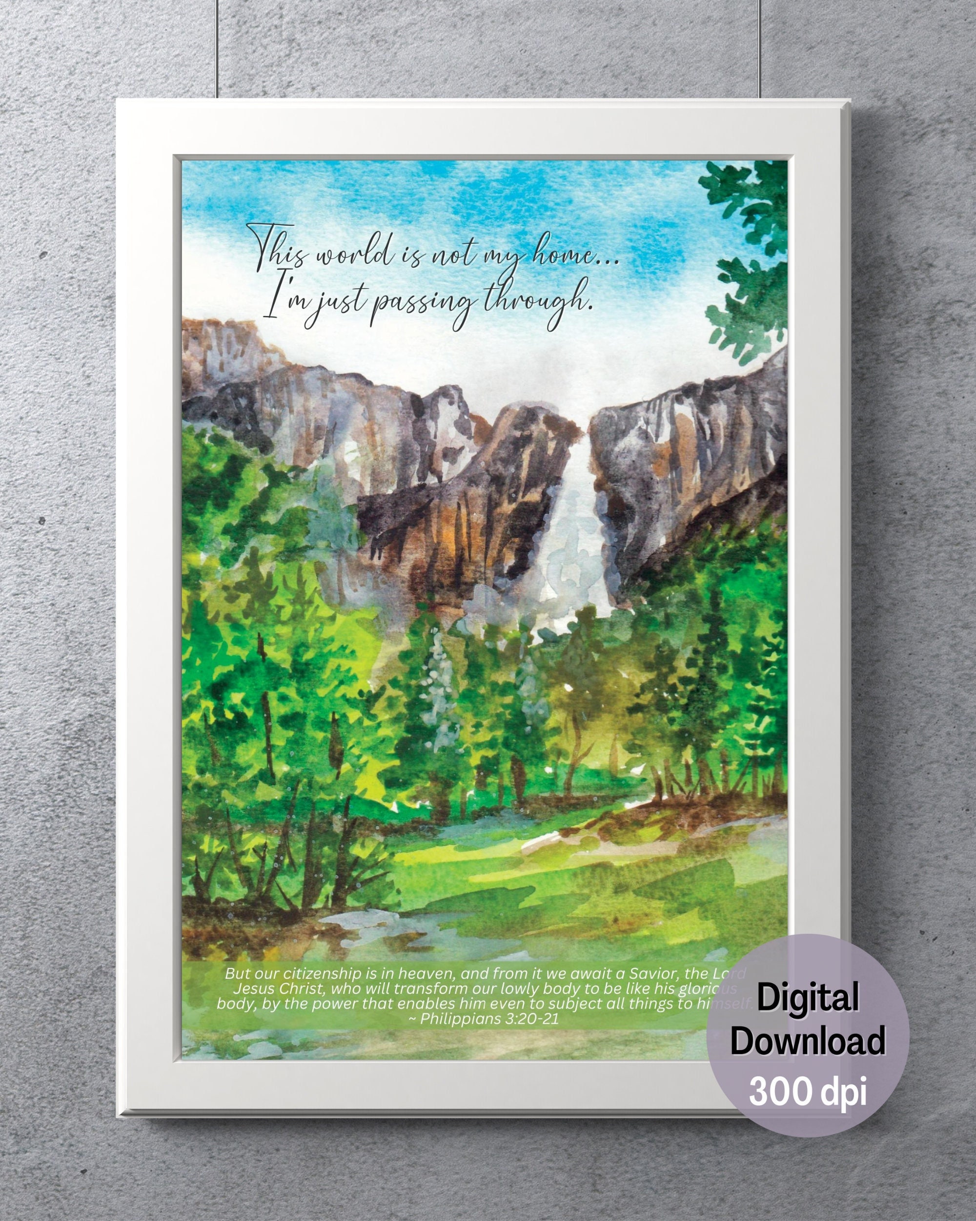 This World is Not My Home I'm Just Passing Through Christian Wall Art ...