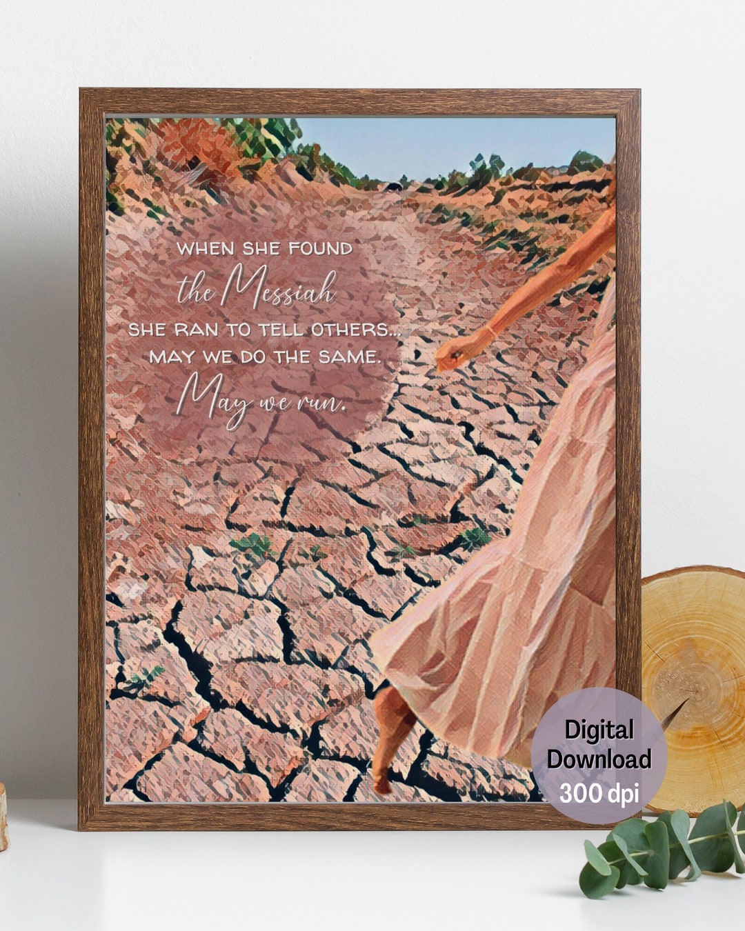 Woman at the Well Ran | Christian Wall Art Canvas Look | Prophetic Art ...